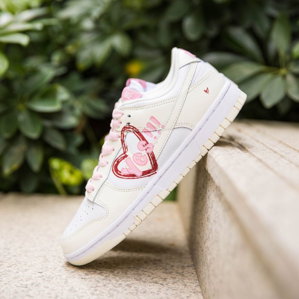 Pink Heart Custom Nike Dunk – Unite Custom