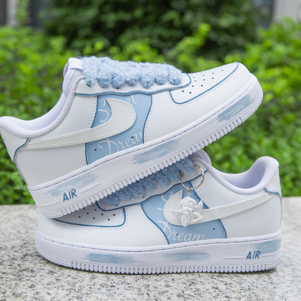 Blue-White Angel Custom Air Force 1 – Unite Custom