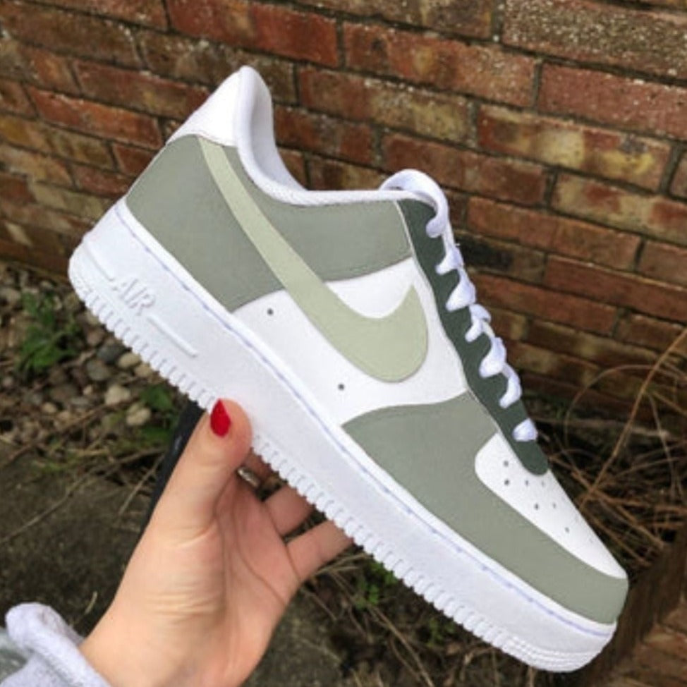 Dark Green Custom Air Force 1 – unitecustom