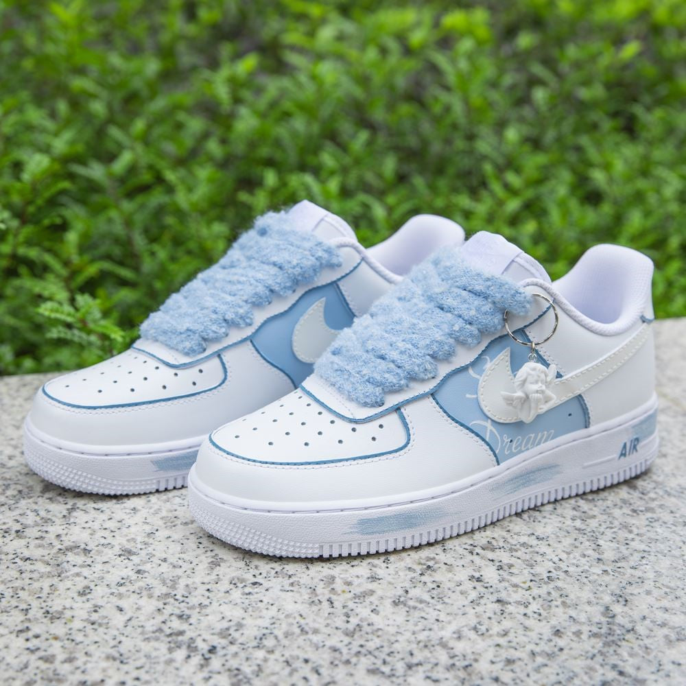 Blue-White Angel Custom Air Force 1 – Unite Custom