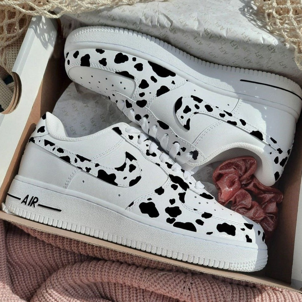 Cow Spotted Custom Air Force 1 – Unite Custom