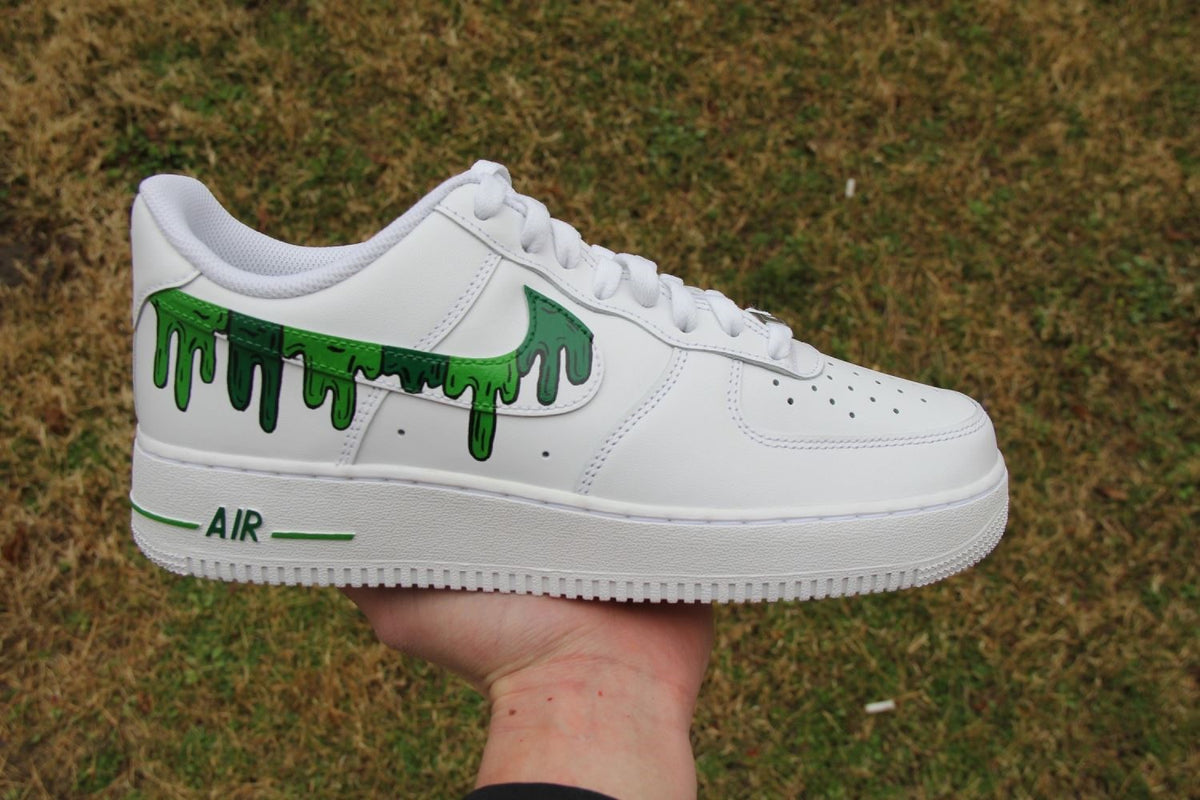 Dark Green Drip Custom Air Force 1 – unitecustom