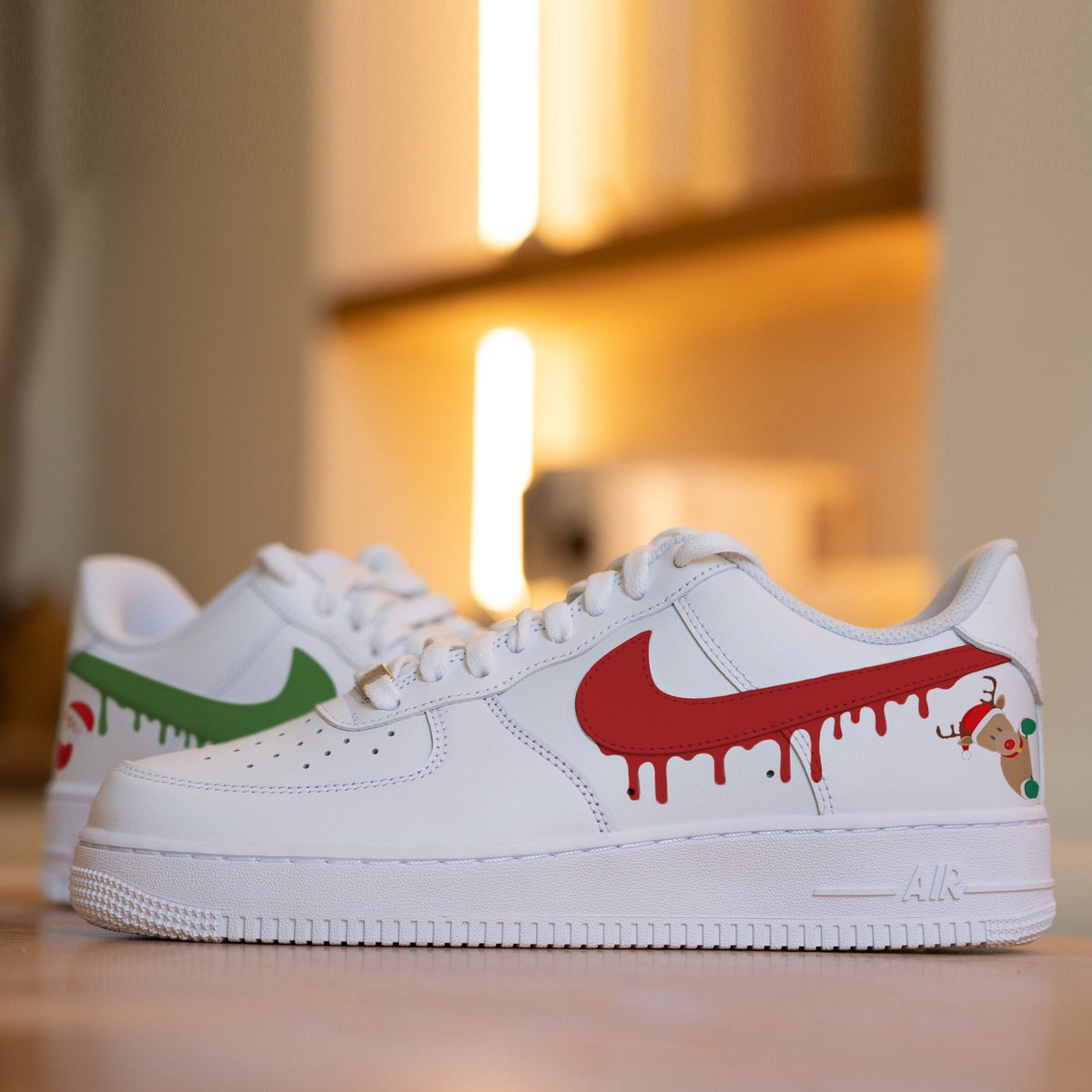 Custom Christmas Santa Claus Nike Air Force 1 Shoes – Unite Custom