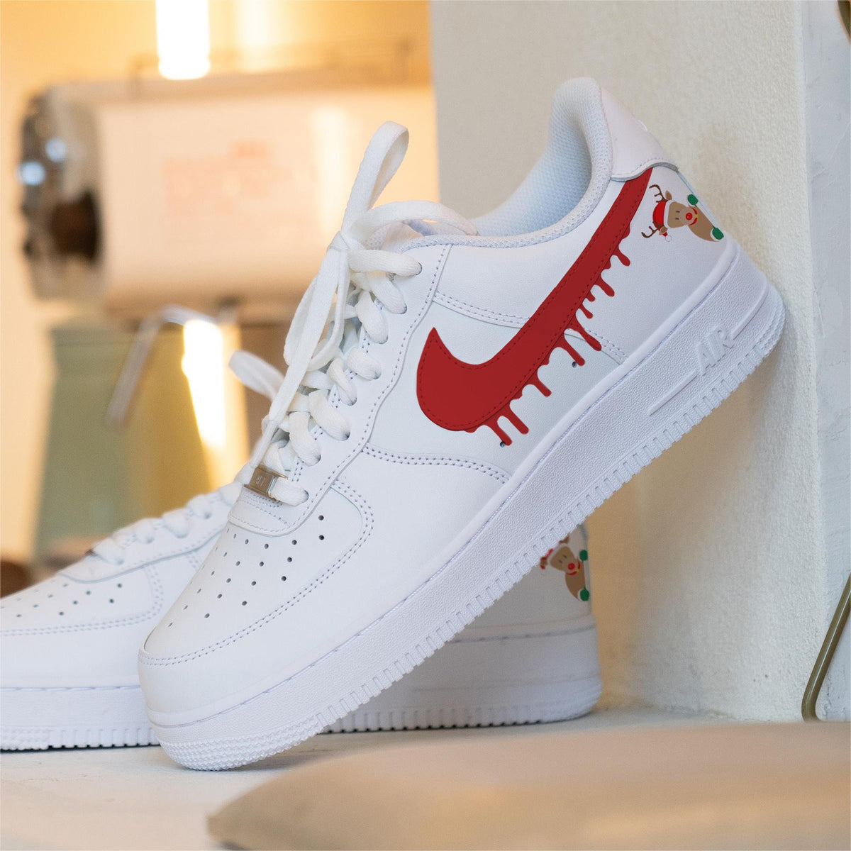 Custom Christmas Santa Claus Nike Air Force 1 Shoes – Unite Custom
