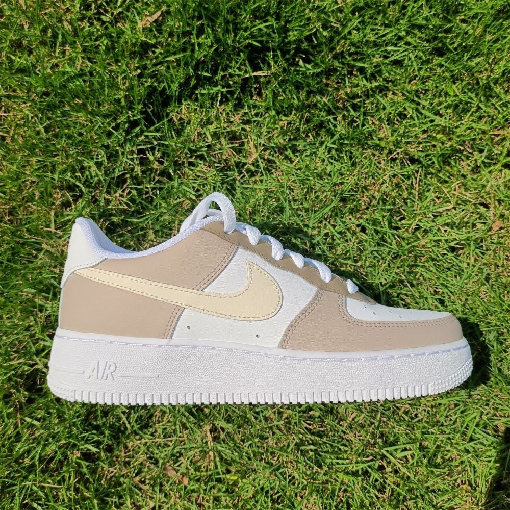 Brown Beige Custom Air Force 1 – unitecustom