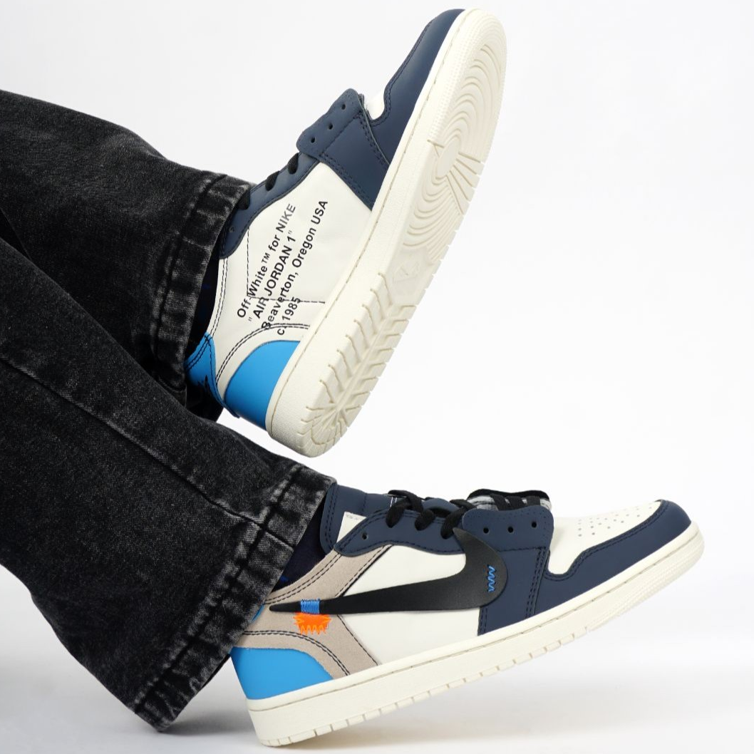 Off White Custom Low Air Jordan 1 x Travis Scott – Unite Custom
