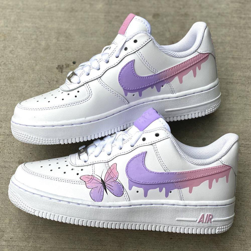 Butterflies Drip Custom Air Force 1 – Unite Custom