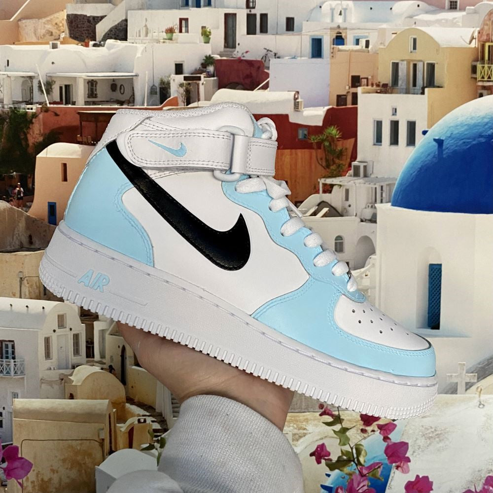 Blue&Black Custom Air Force 1 – unitecustom