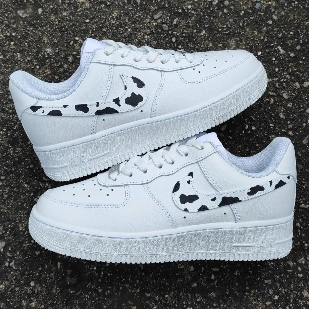 Custom Air Force 1 Cow Print Black – Unite Custom
