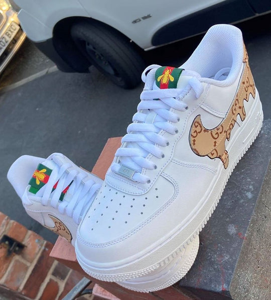 Custom Air Force 1 GG Pattern White – Unite Custom