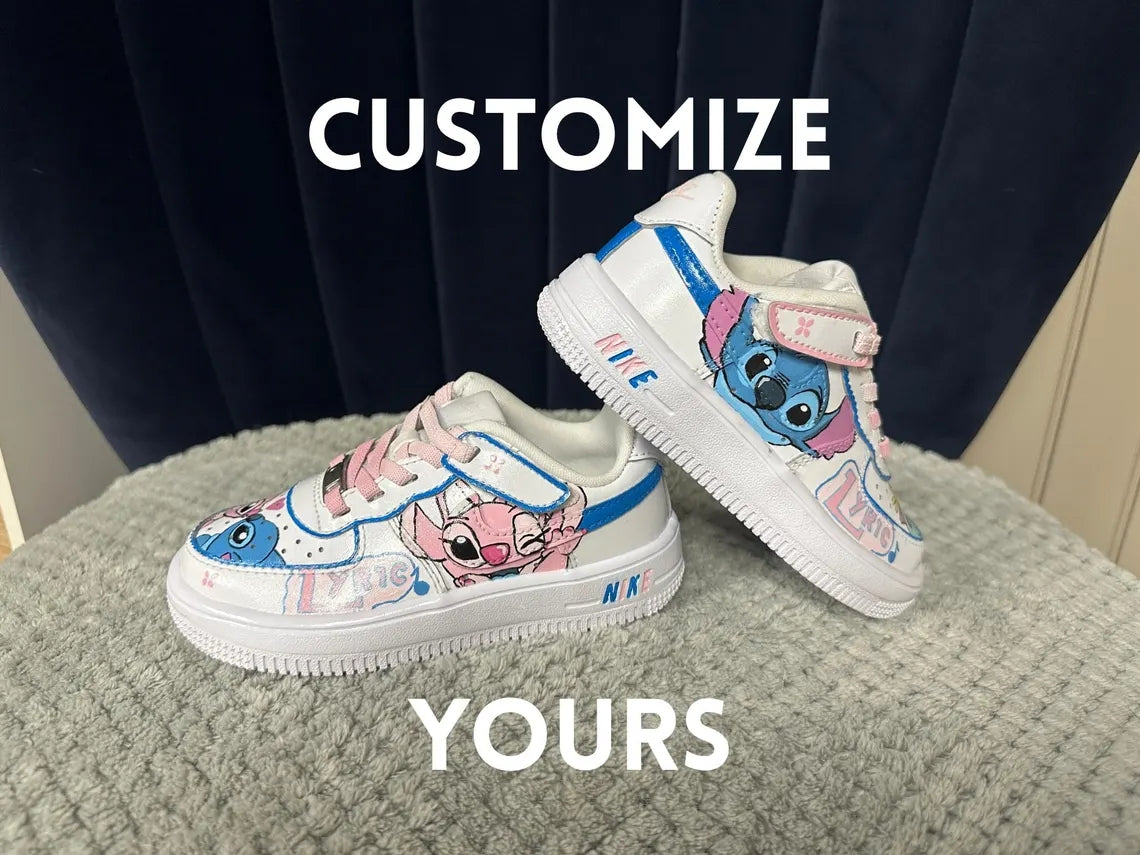 Custom Air Force 1 Stitch And Angel Patterns – Unite Custom