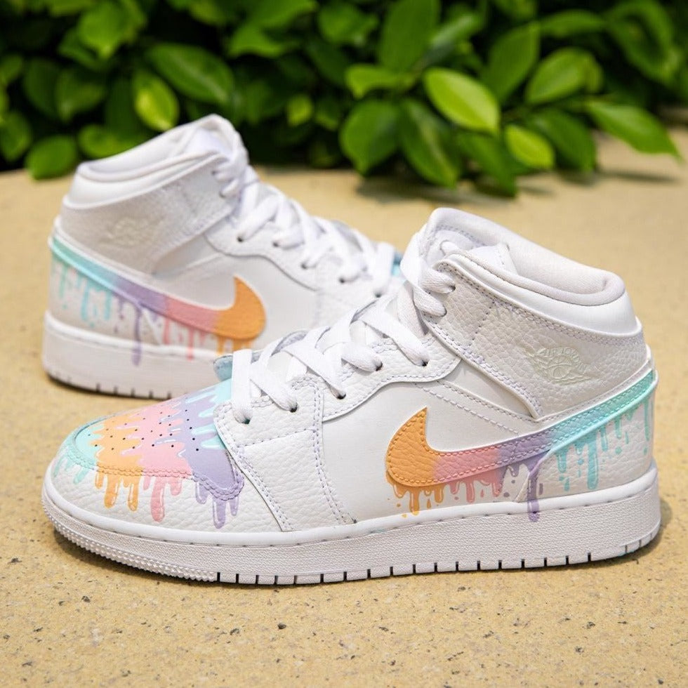 Lignt Colors Drip Custom Air Jordan 1 – Unite Custom