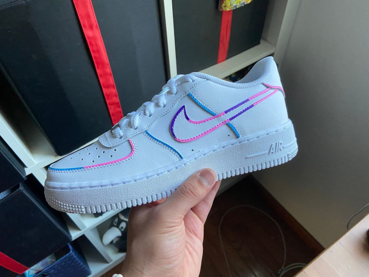 Tricolor Lines Custom Air Force 1 – Unite Custom