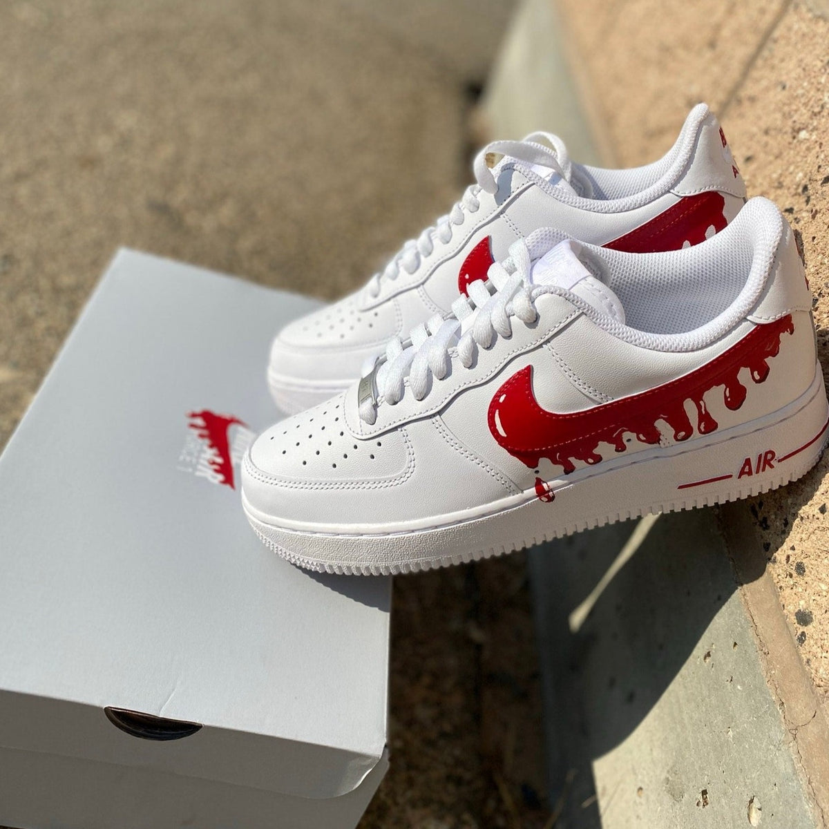 Red Drop Custom Air Force 1 – unitecustom