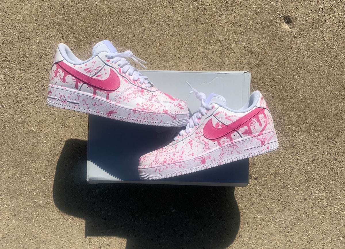 Pink Drip Custom Air Force 1 – Unite Custom