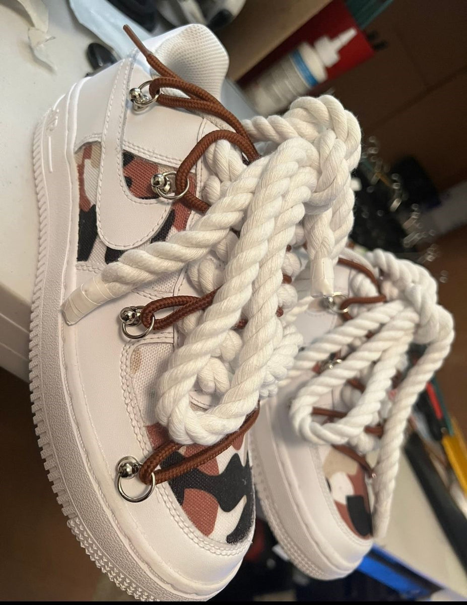 Camouflage Hemp Rope Custom Air Force 1 – unitecustom
