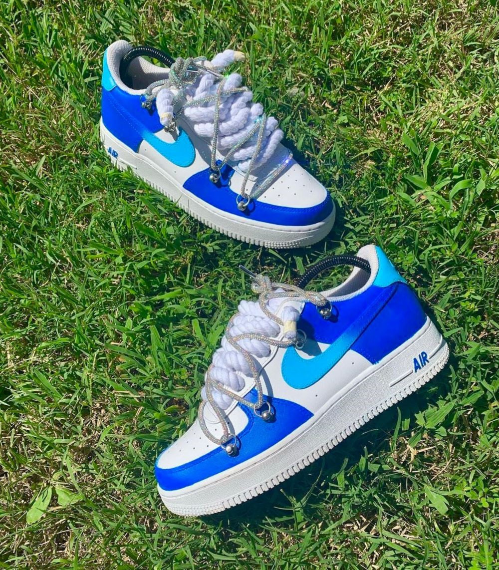 Blue Chunks Custom Air Force 1 – Unite Custom