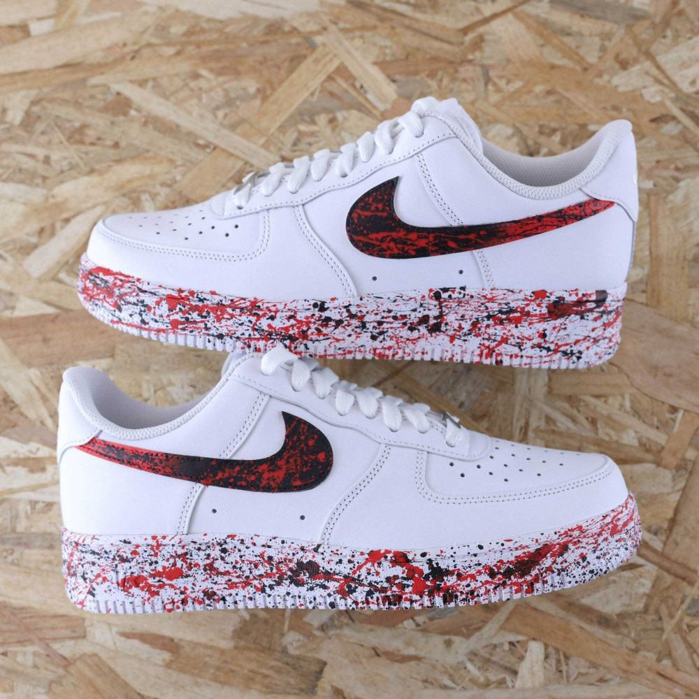 Red Drip Custom Air Force 1 – unitecustom
