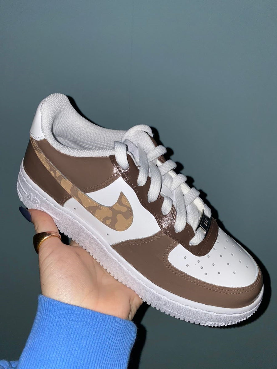Brown Print Custom Air Force 1 – unitecustom