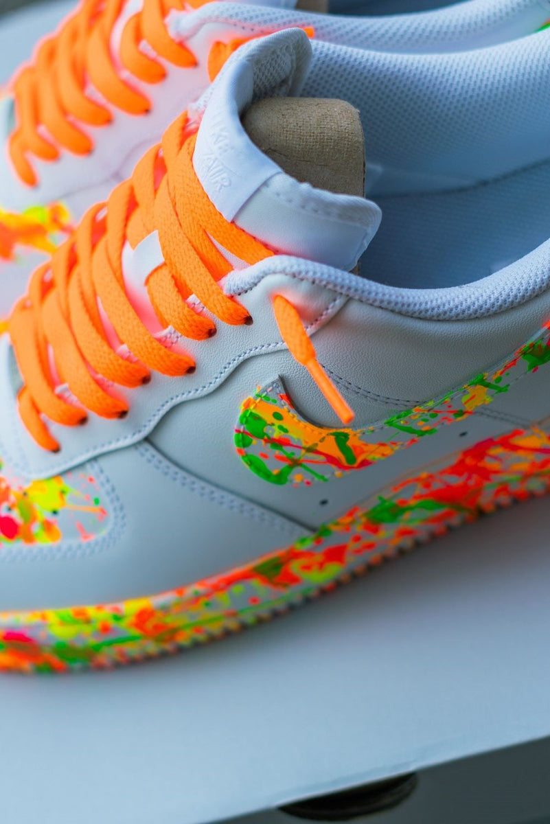 Neon Splatter Custom Air Force 1 – Unite Custom