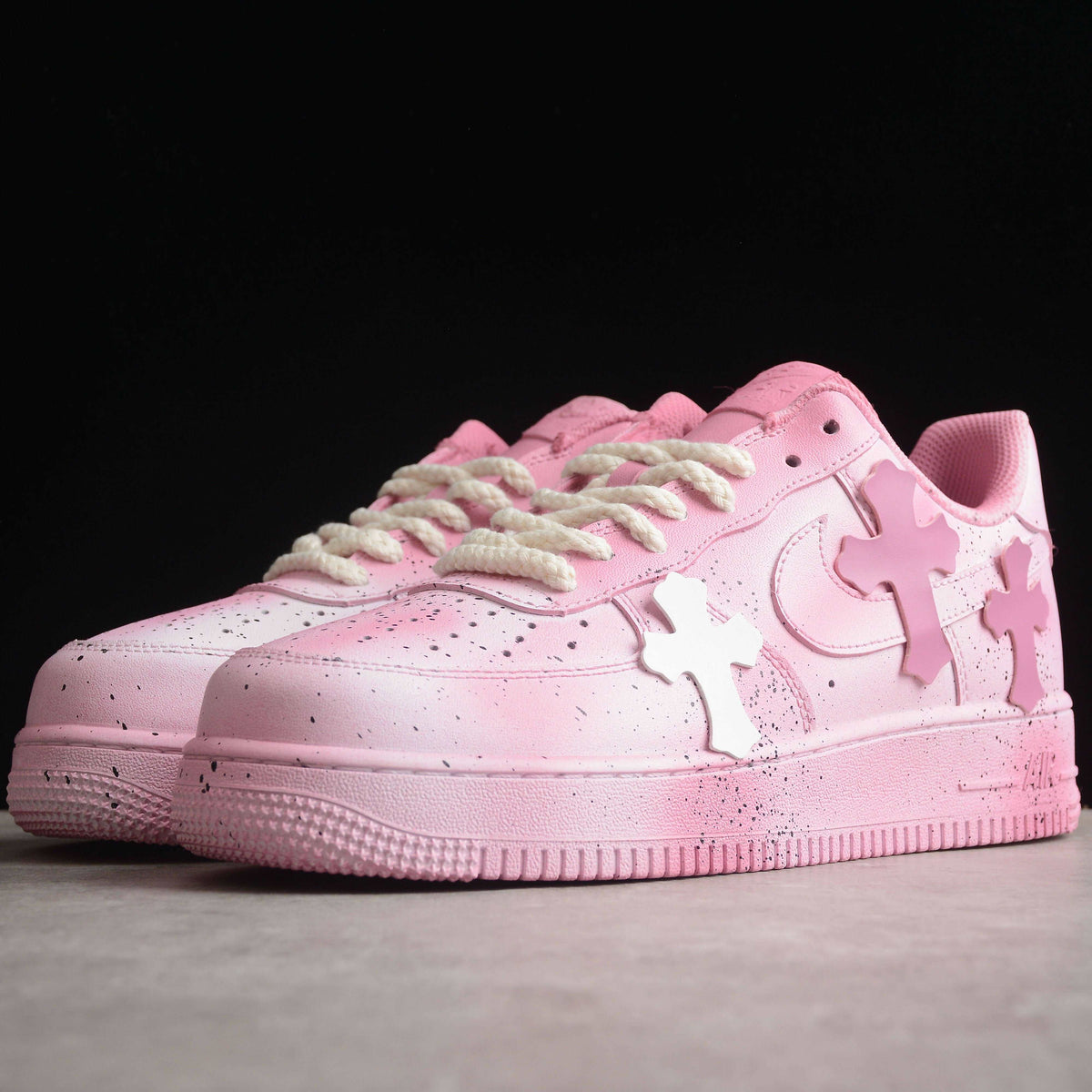 PINK CHROME HEARTS Custom Air Force 1 – Unite Custom