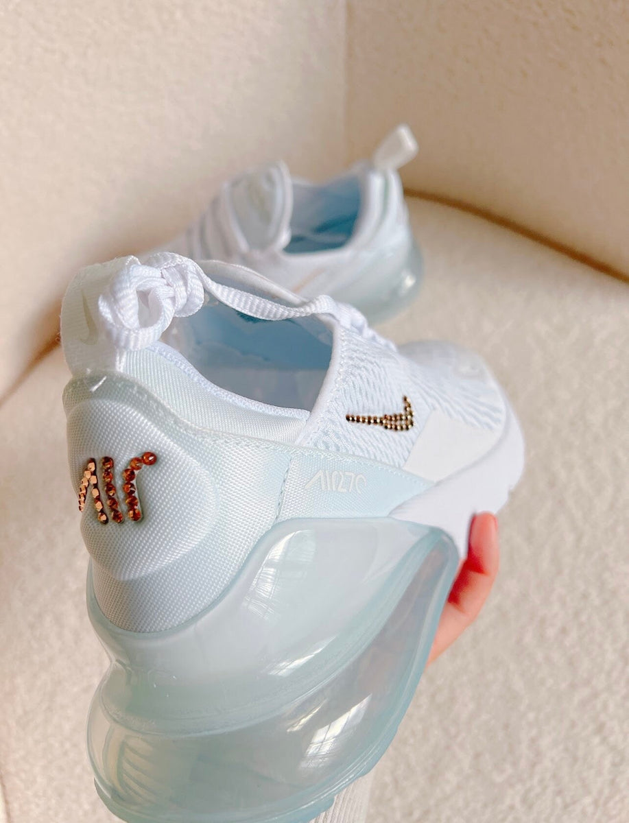Wedding Shoes Nike Air Max 270 Custom Sneaker With Crystals – unitecustom