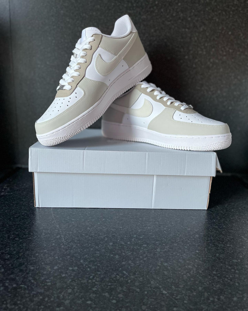 Stone Color Block Custom Air Force 1 – unitecustom