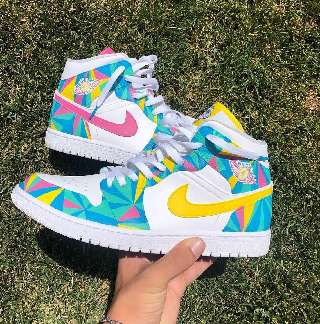 Macaron Blocks Custom Air Jordan 1 – Unite Custom